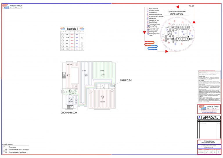 Project drawings for clients - Underfloor Heating Cad Designs | Heat a ...
